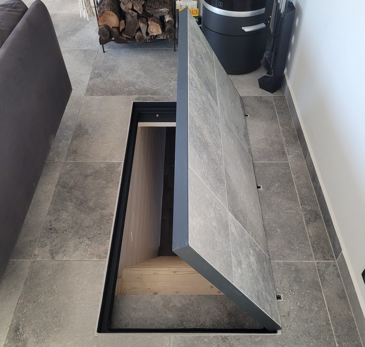 Nos trappes de cave à carreler sur mesure